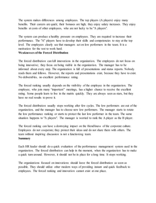 Forced distribution performance appraisal | DOCX