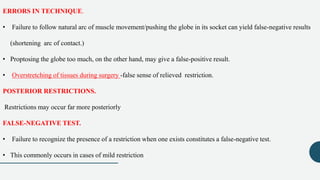 Forced duction test | PPTX