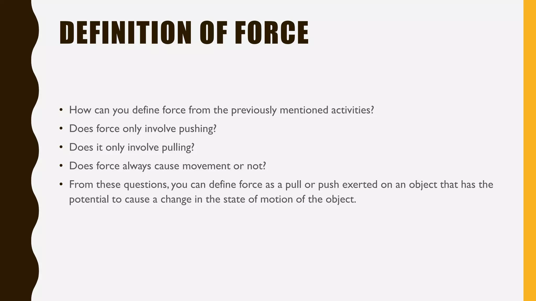 Force definition pdf | PDF