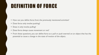 Force definition pdf | PDF