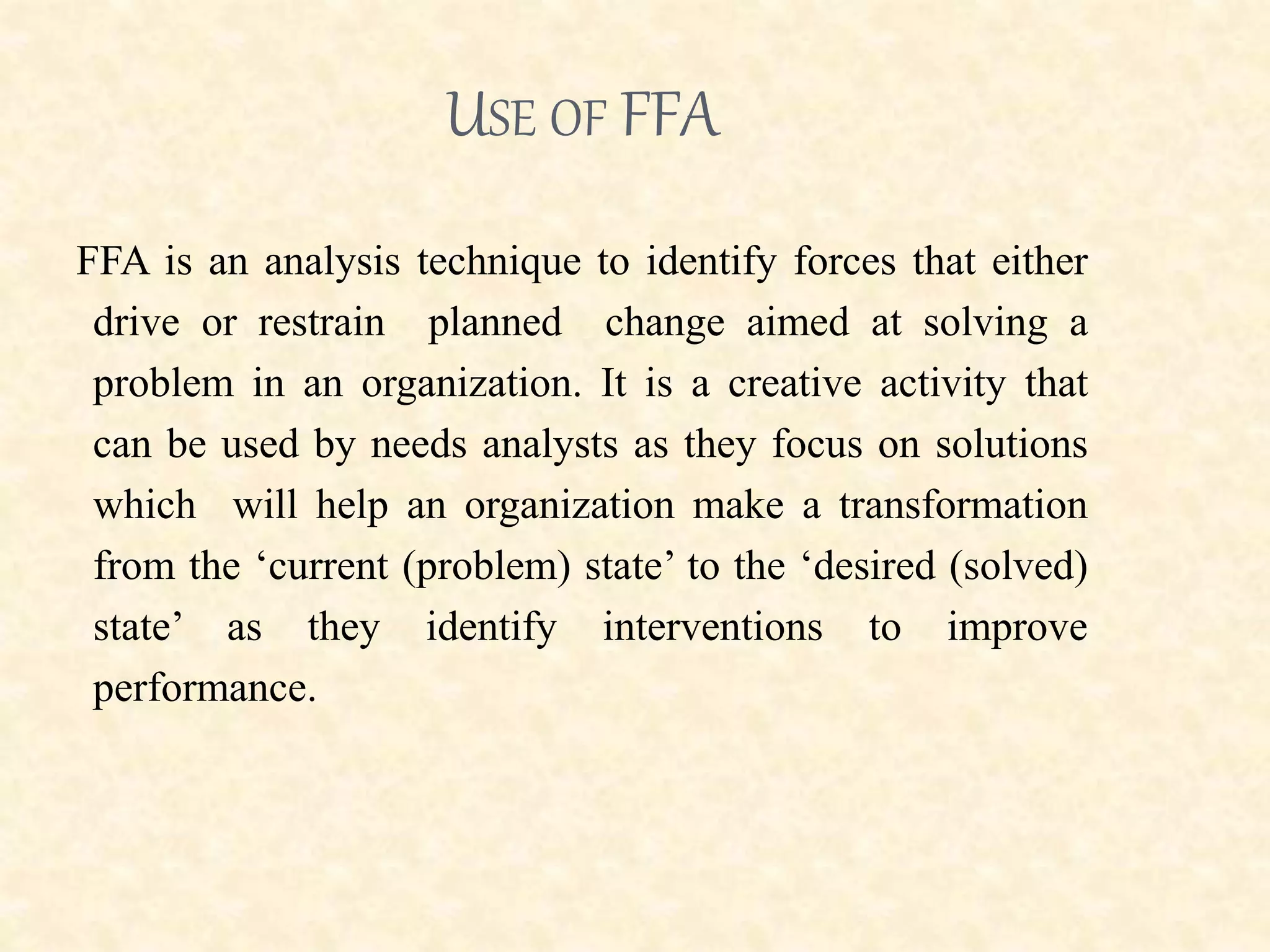 Force field analysis | PPTX