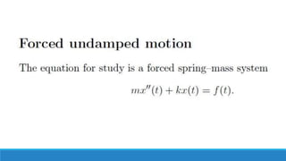 Forced harmonic motion | PPTX | Physics | Science