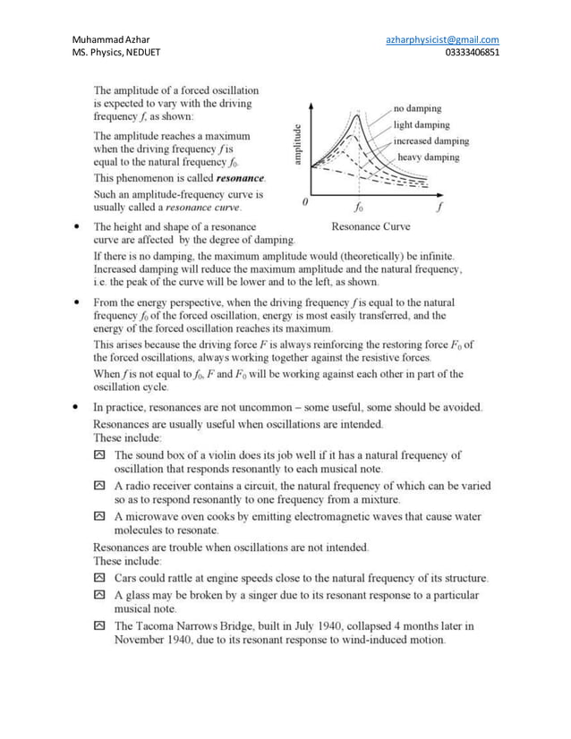 Forced oscillation | PDF