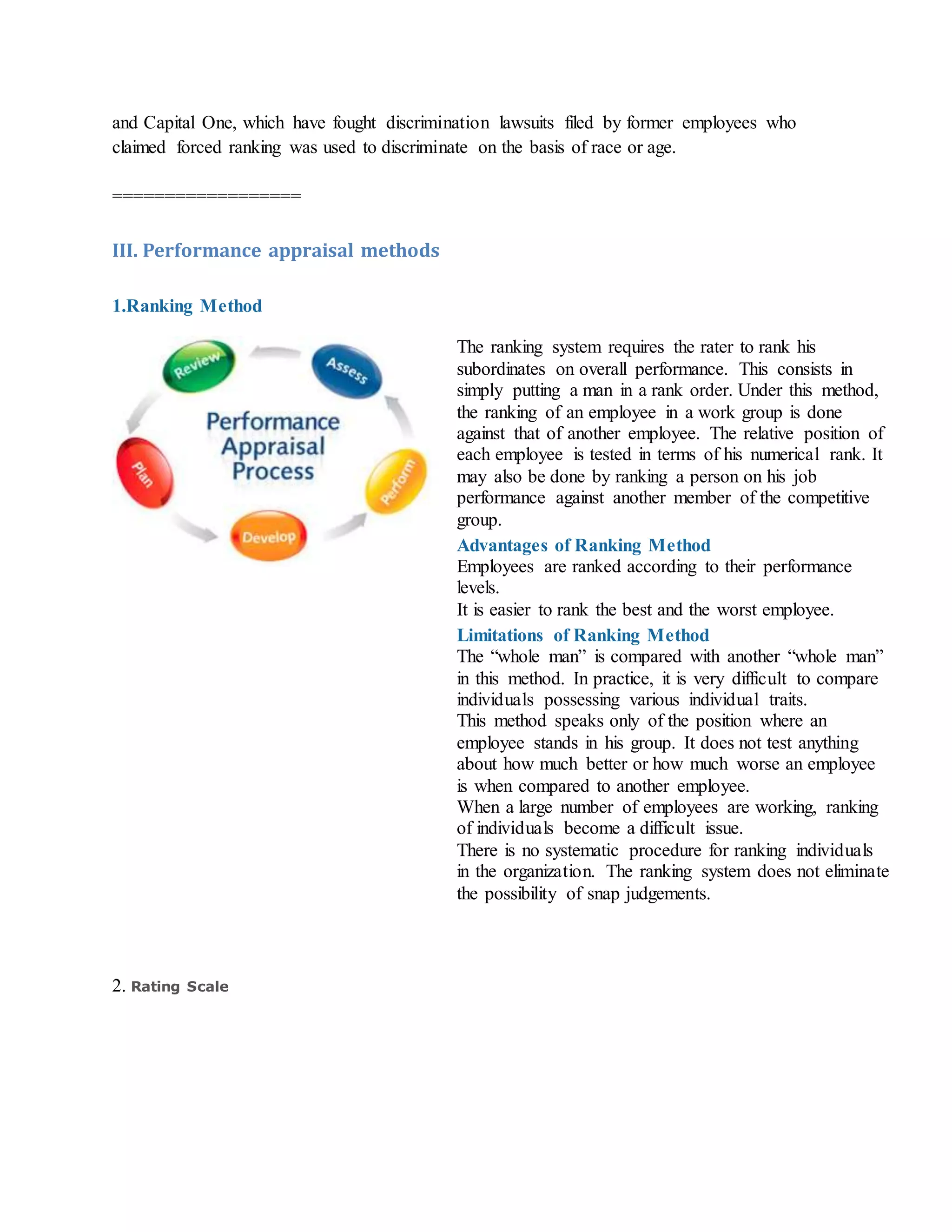 Forced ranking performance appraisal | DOCX