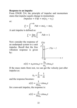 Forced Vibration - Response of a damped system under harmonic force | PDF