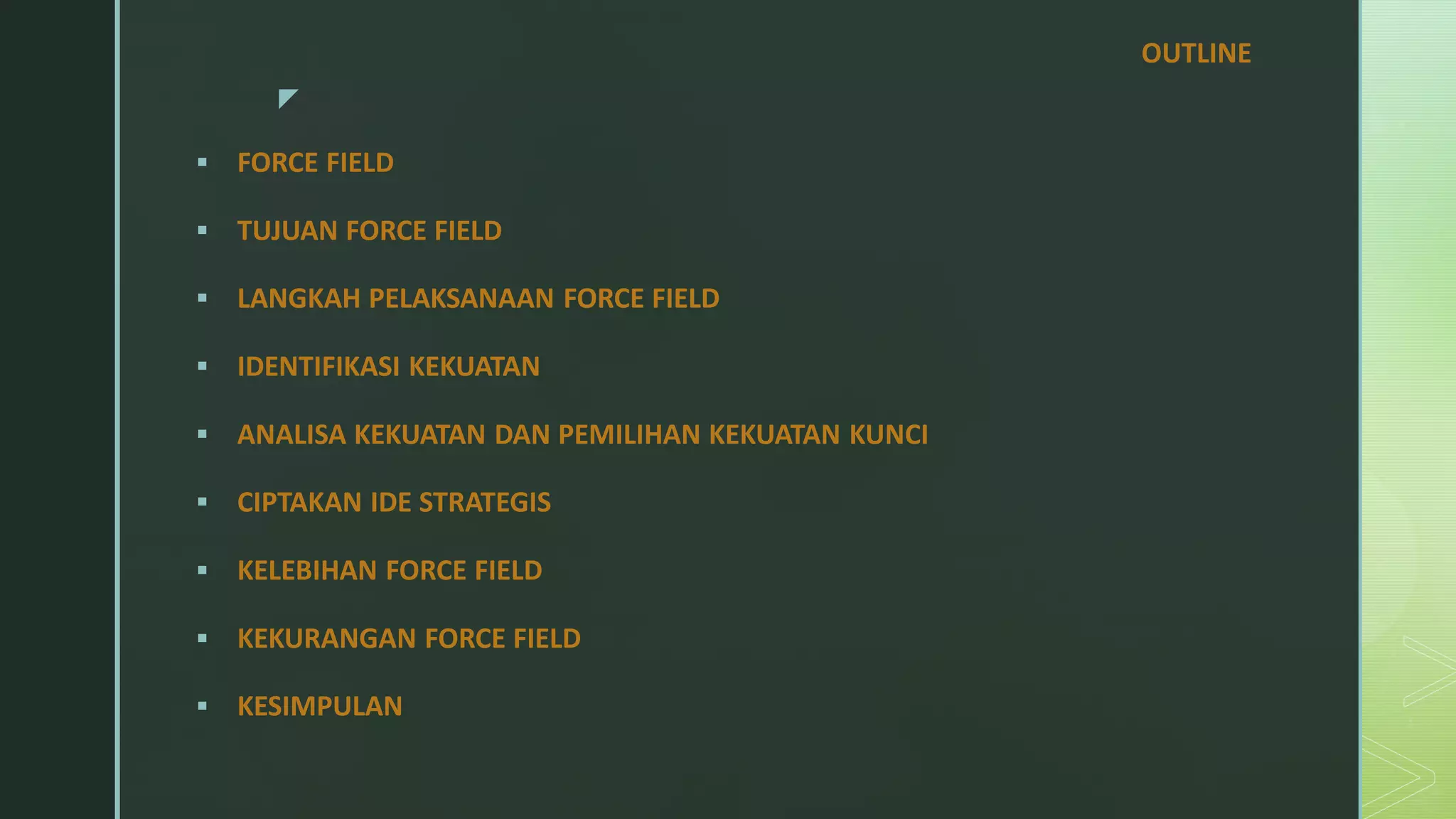 Force Field Analysis | PDF