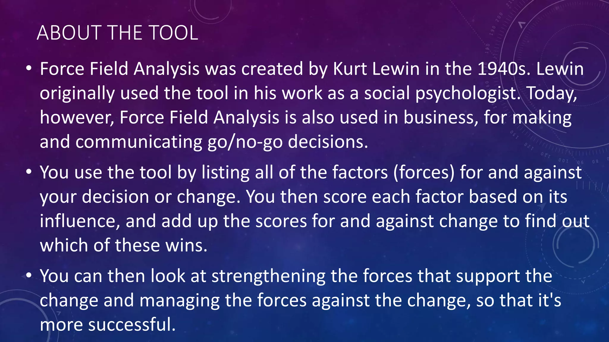 Force field analysis | PPTX