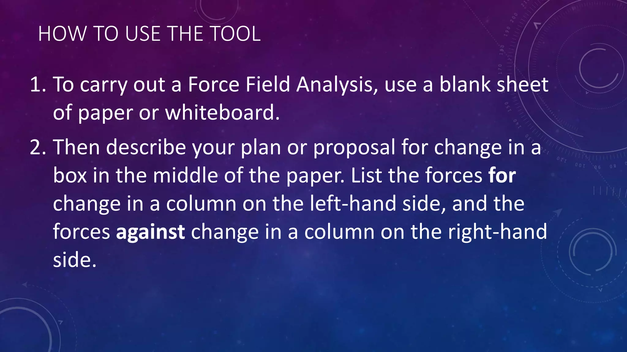 Force field analysis | PPTX
