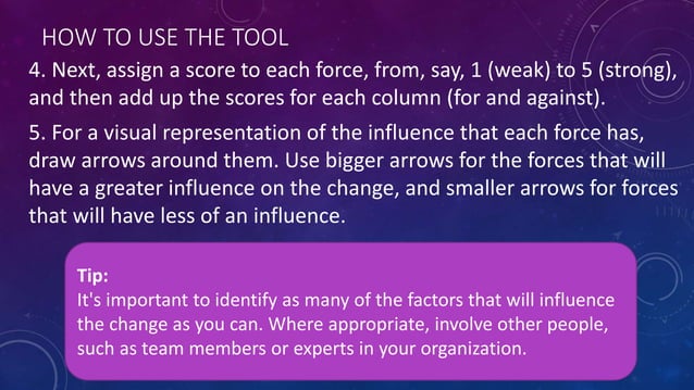 Force field analysis | PPTX | Business | Business and Finance