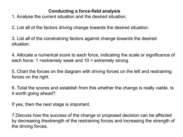 business strategy force field analysis.ppt