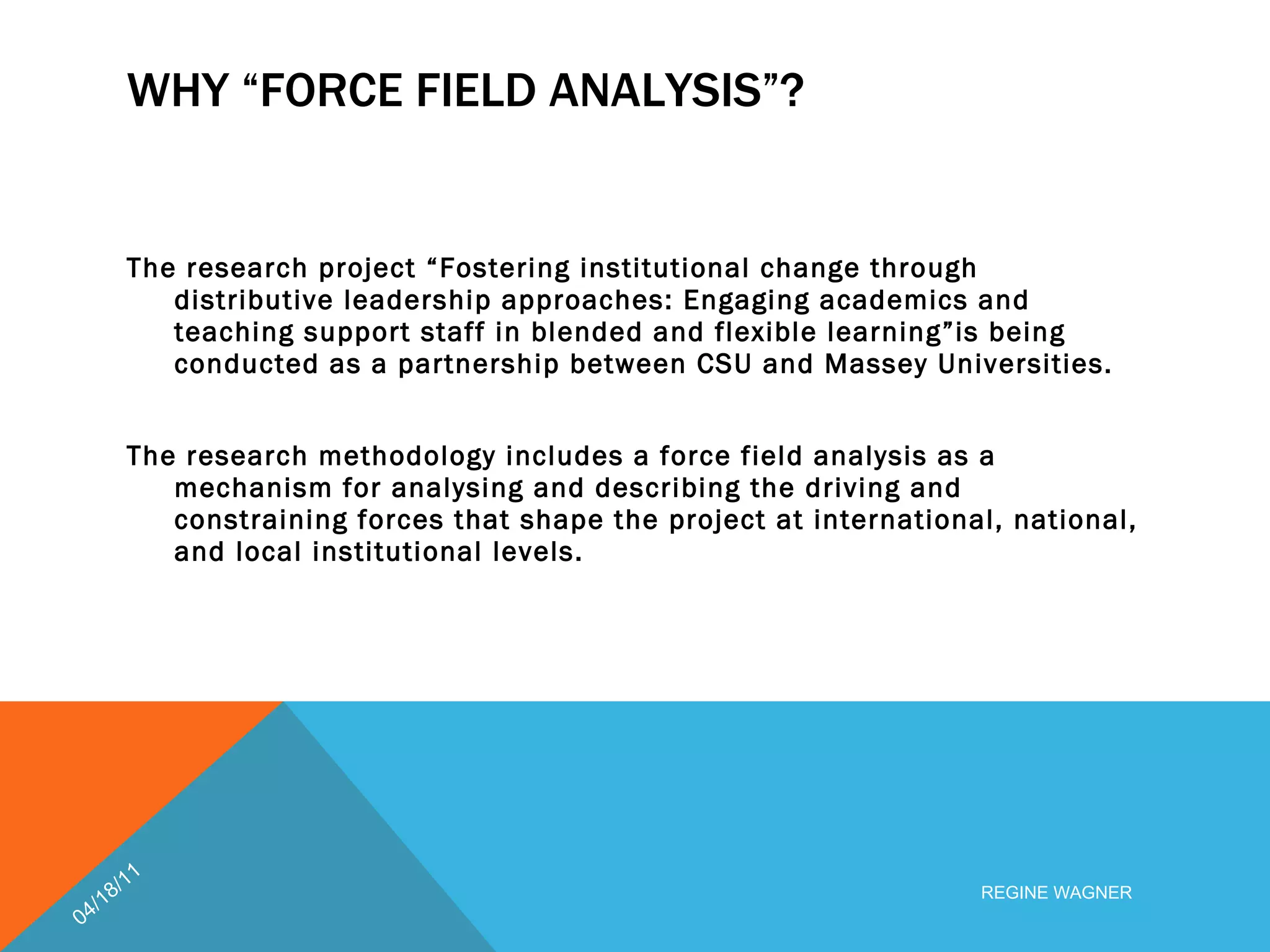 Force field analysis april2011 | PPT