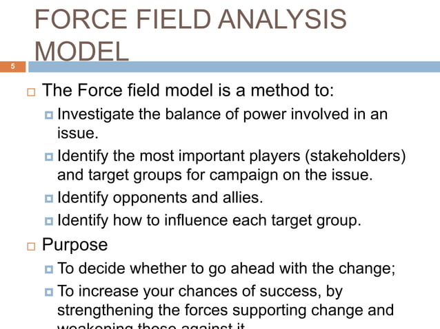 Force Field Analysis | PPTX