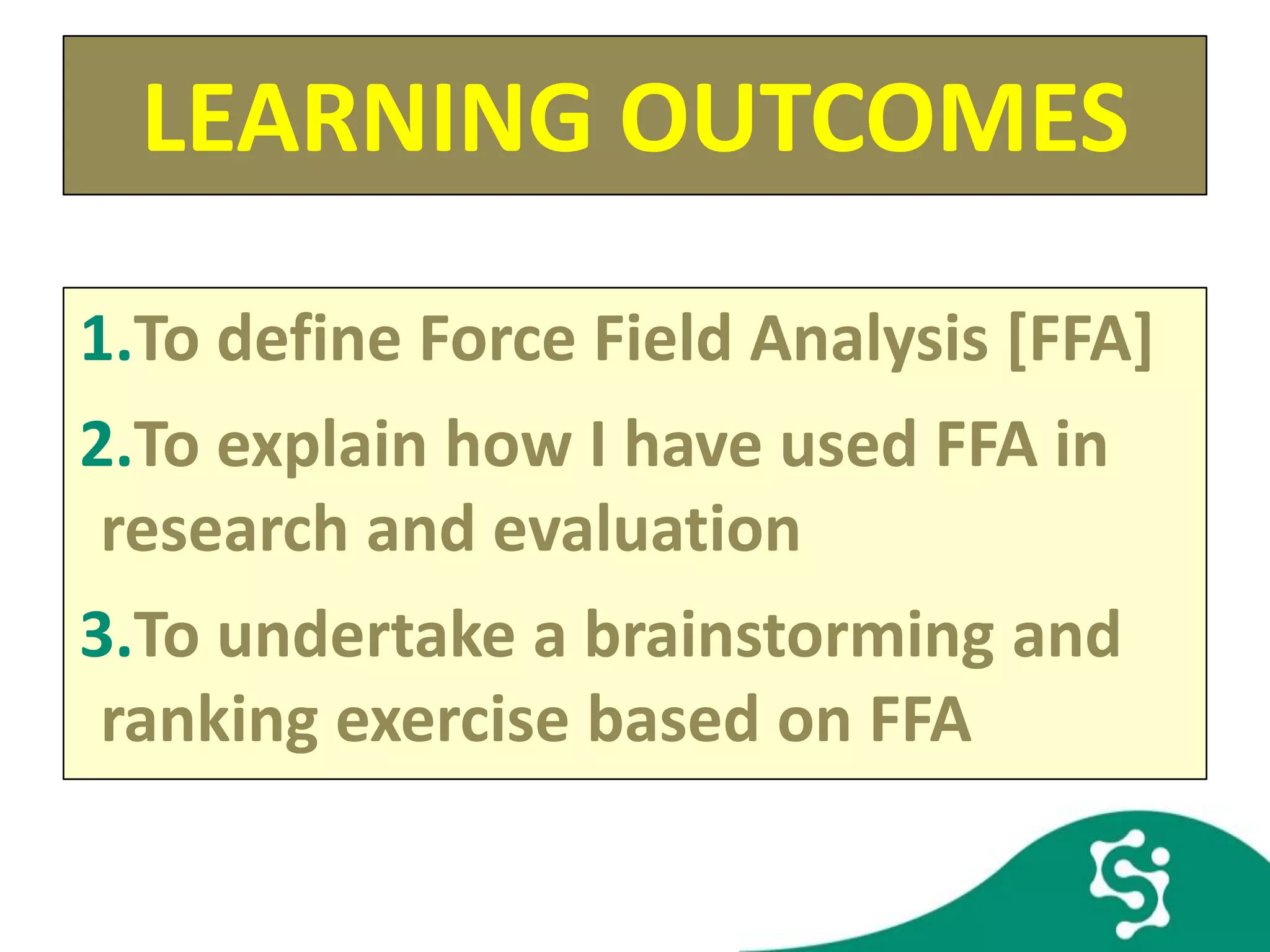 Force field analysis ppt | PPTX