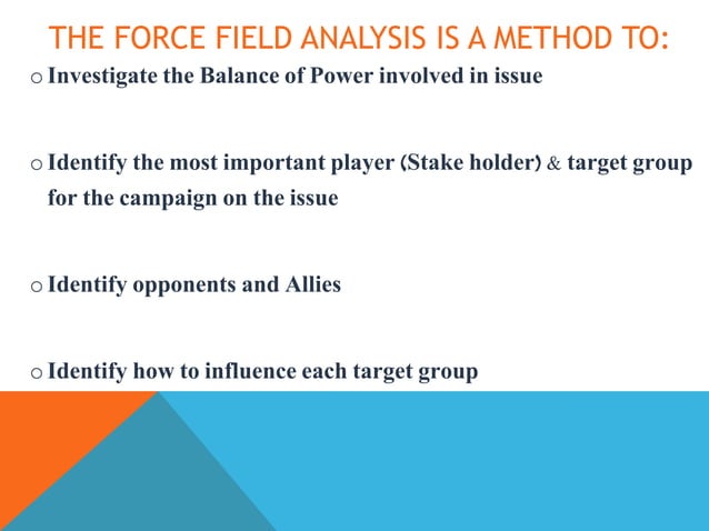 Force field model | PPTX
