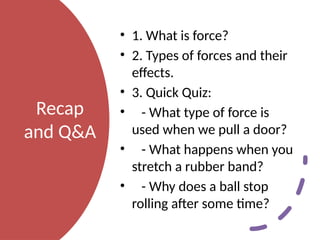 Force_Lesson_Plan_Class_5.pptx- class 4 science | PPTX