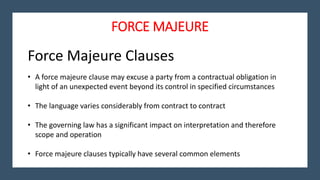 Hanscomb Intercontinental - UK Force majeure | PPT
