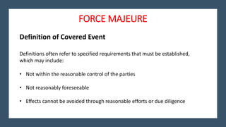 Hanscomb Intercontinental - UK Force majeure | PPT