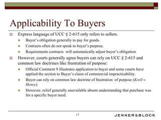 Force Majeure & Commecial Impracticability | PPTX