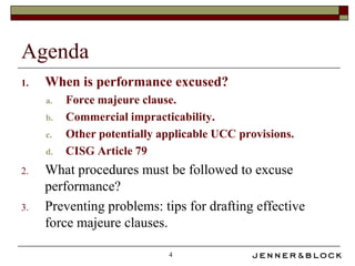 Force Majeure & Commecial Impracticability | PPTX