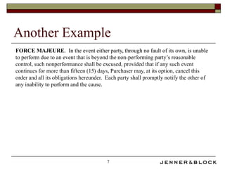 Force Majeure & Commecial Impracticability | PPTX