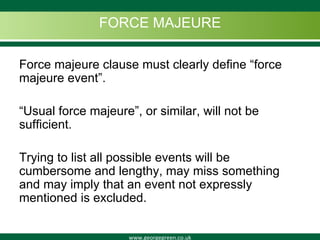 Force Majeure | PPT