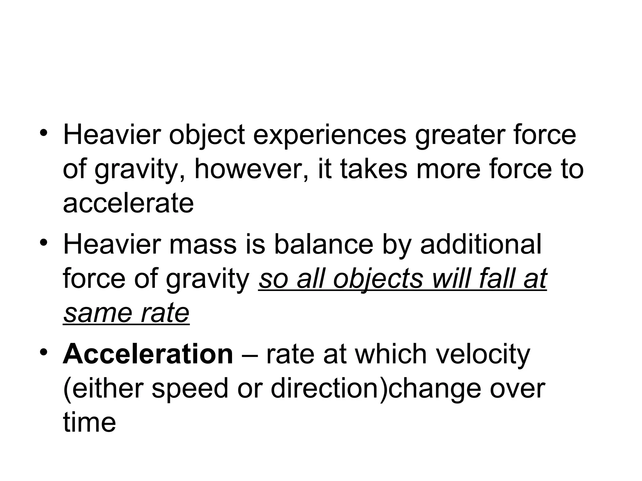 Force, mass, acceleration | PPT