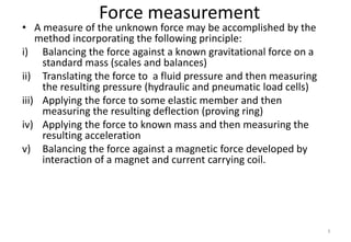 Force measurement | PPTX