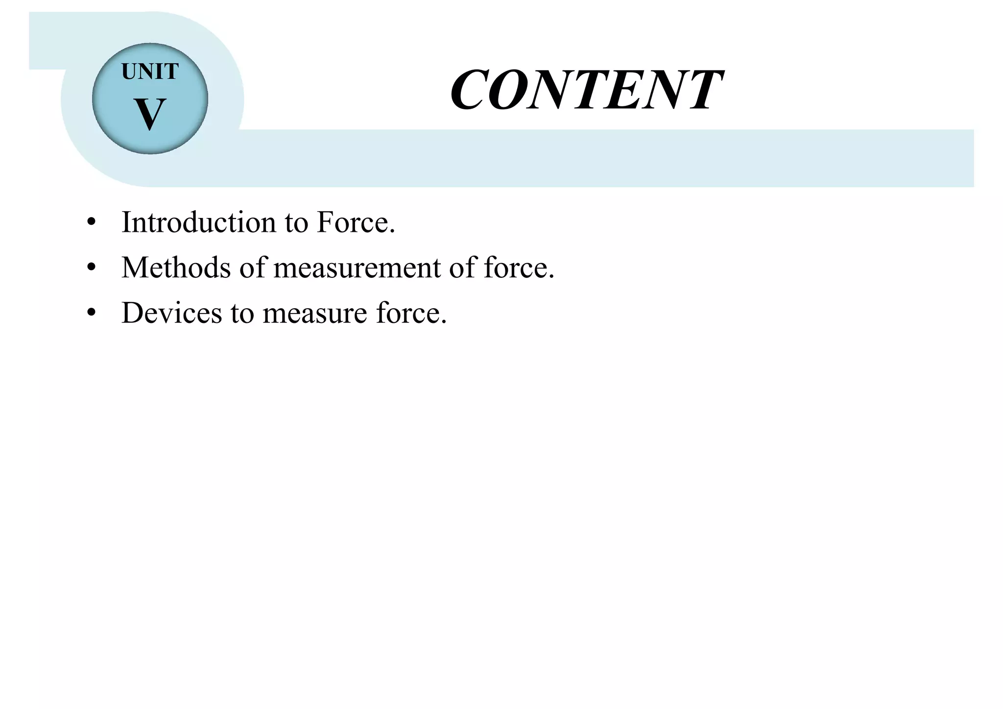 Force measurement | PDF