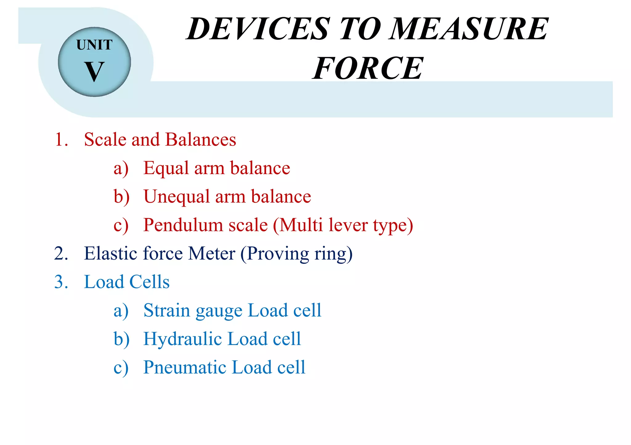 Force measurement | PDF
