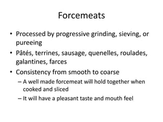 Forcemeats | PPTX