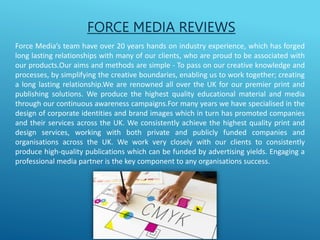 Force Media Reviews | PPT