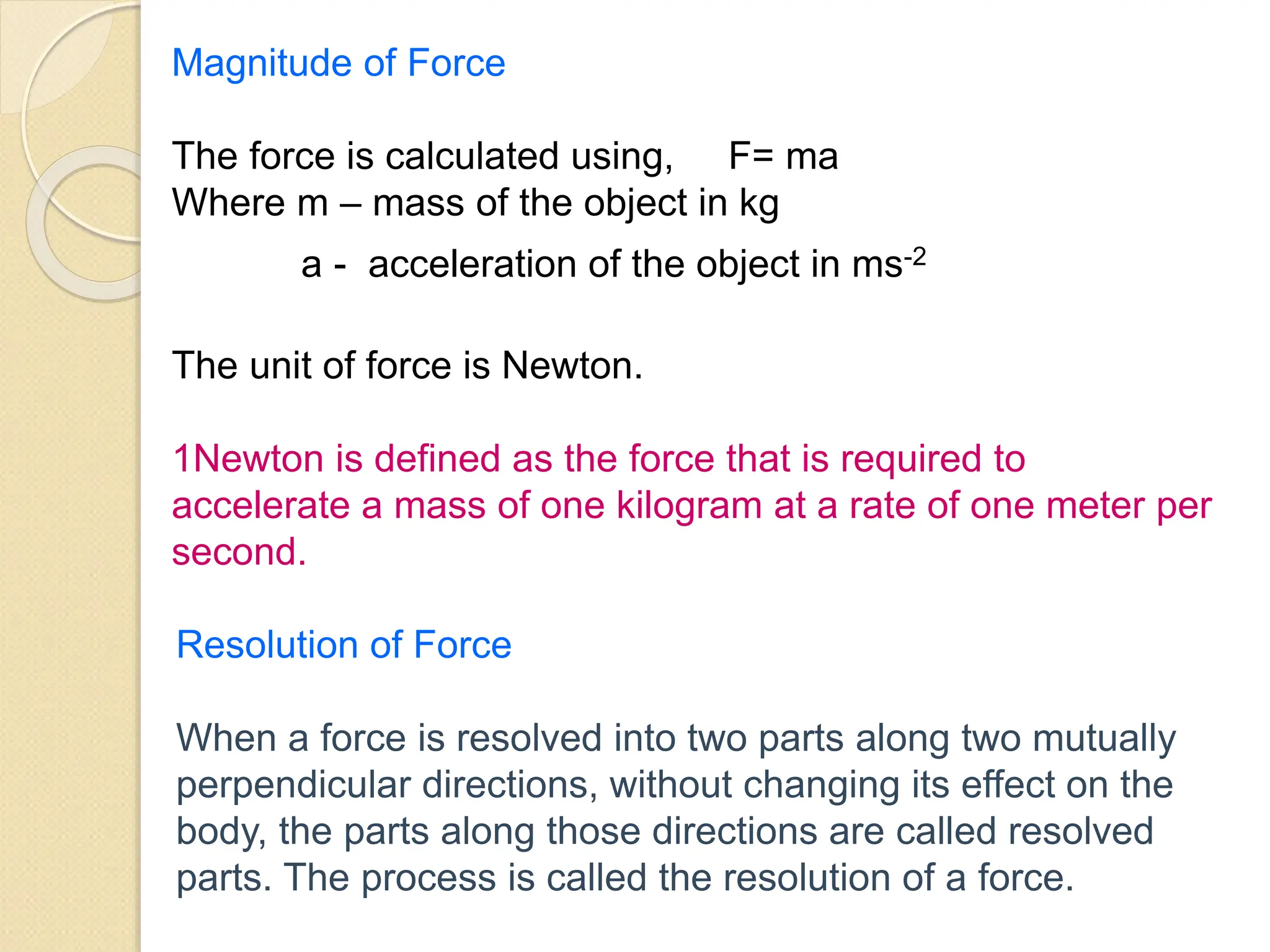 fundamentals of Force , Motion and Work.ppt | Physical Therapy | Wellness