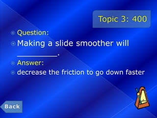 Force & Motion Jeopardy Review Game | PPTX