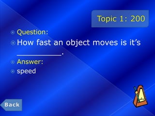 Force & Motion Jeopardy Review Game | PPTX