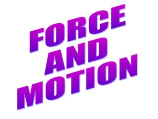 Force and Motion Review | PPT