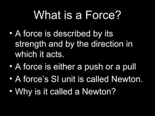 What is a Force? | PPT
