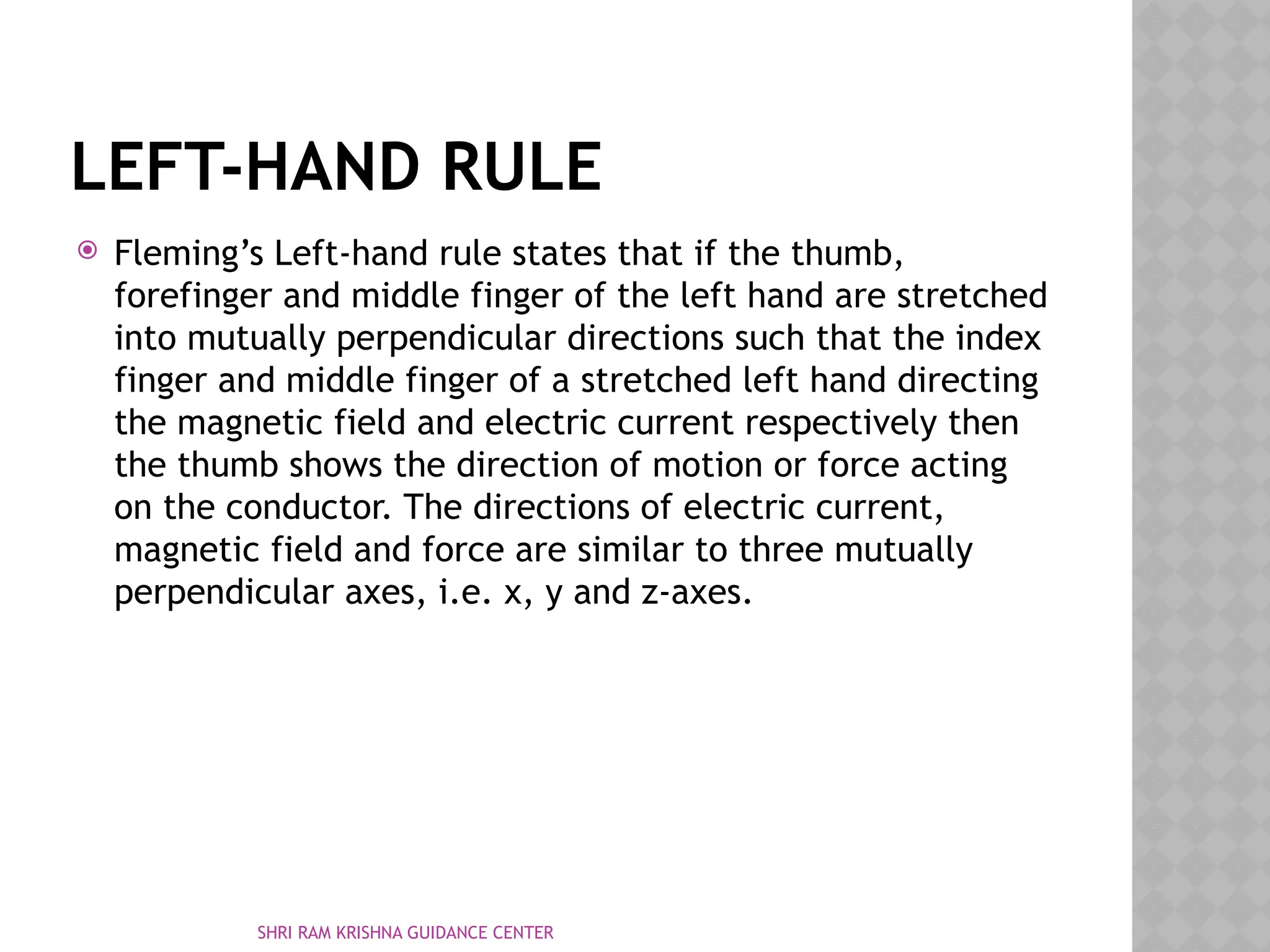 force on an electric current in a magnetic field..pptx
