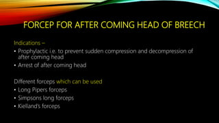 Forceps delivery- Operative Vaginal Delivery | PPTX | Pregnancy ...