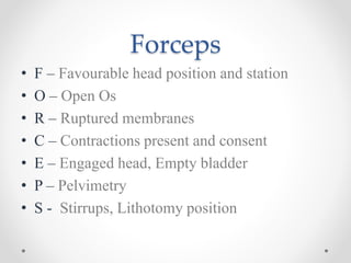 FORCEPS DELIVERY............ | PPTX