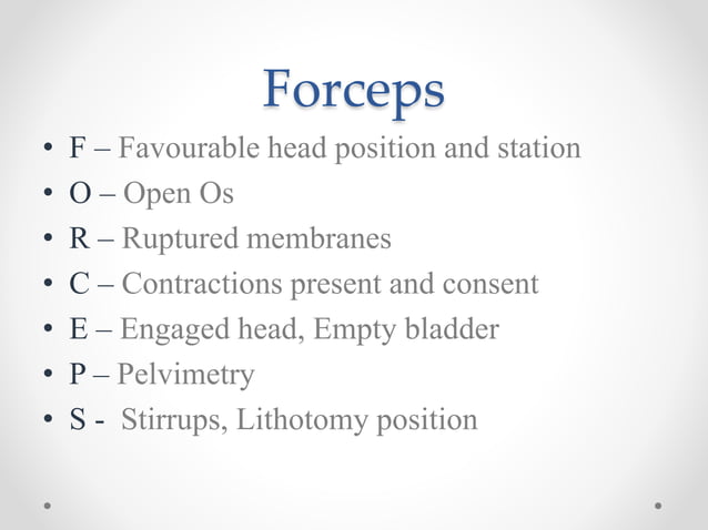 FORCEPS DELIVERY............ | PPTX