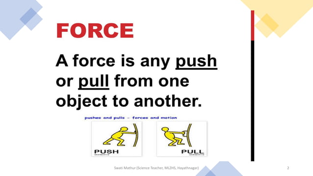 Force ppt class 8 | PDF