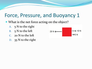 Force, pressure, and buoyancy | PPTX