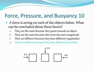 Force, pressure, and buoyancy | PPTX