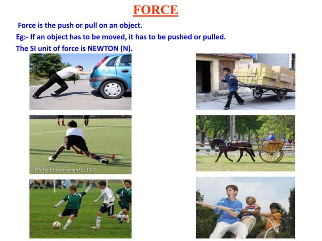 Force & pressure class 8 | PPTX