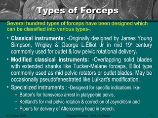 Forceps | PPT | Pregnancy | Reproductive Health
