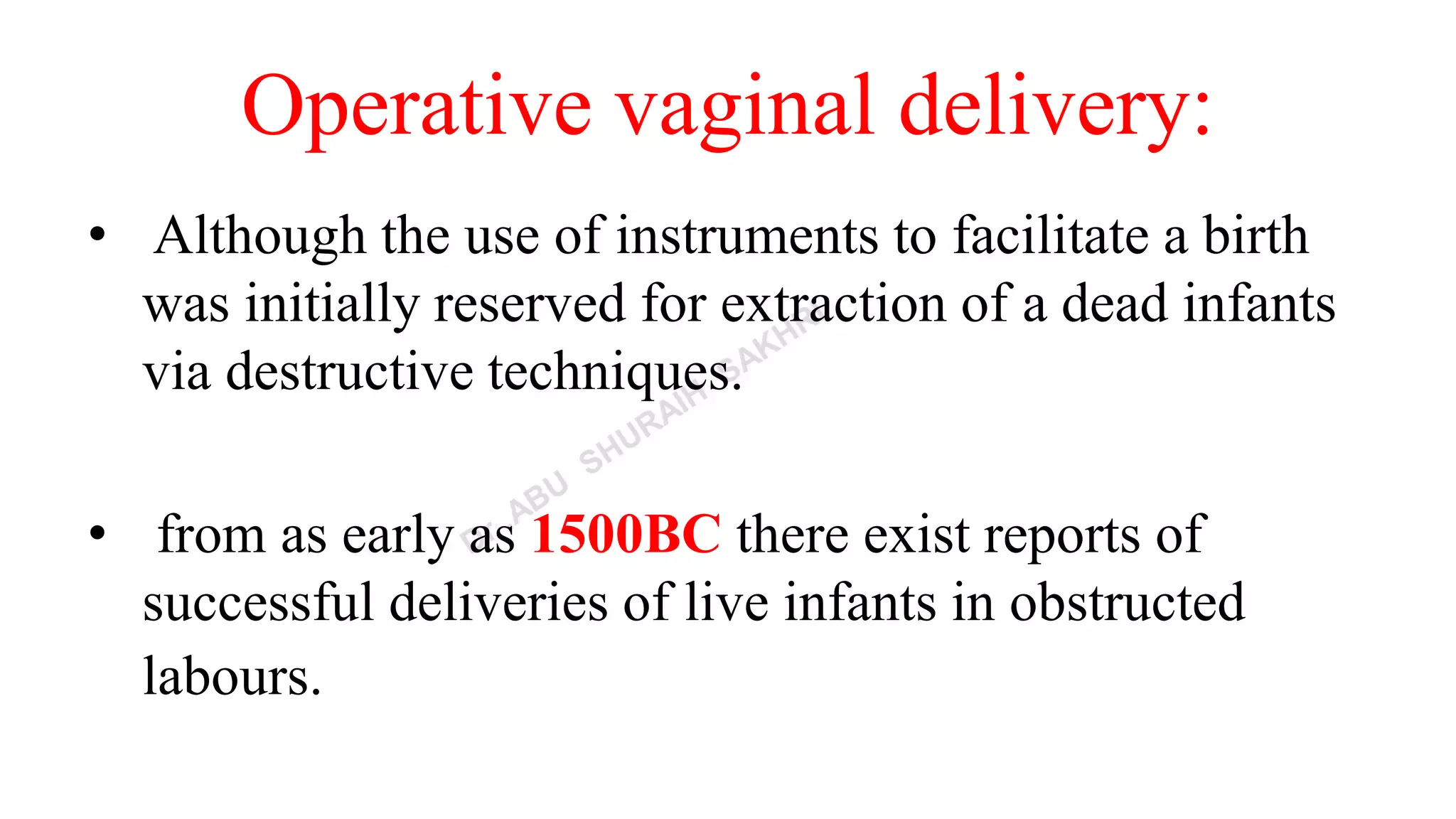 Forceps and Vacuum extraction | PPT
