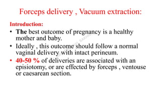 Forceps and Vacuum extraction | PPT