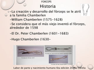 forceps utilizado en el trabajo de parto | PPTX
