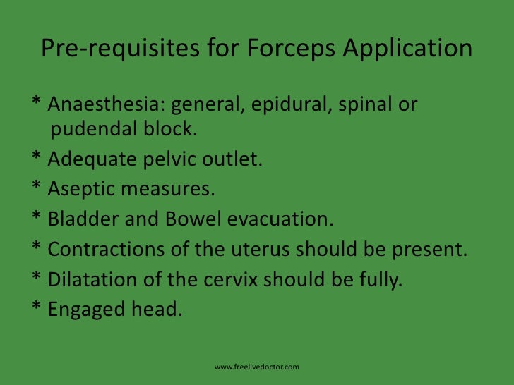 Forceps delivery