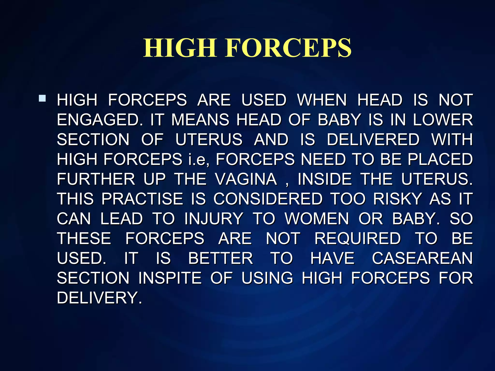 Forceps delivery | PPT